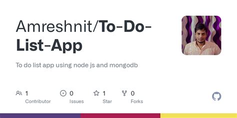 Github Amreshnit To Do List App To Do List App Using Node Js And Mongodb