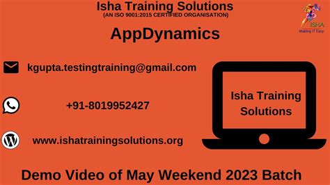 Appdynamics Demo Video On 27th May 2023 Pls Contact Whatsapp Us On