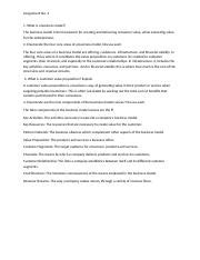 Assignment No 4 Docx Assignment No 4 1 What Is A Business Model The Business Model Is The