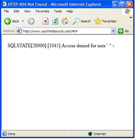Php Custom Sql Error Page On Zend Framework Stack Overflow