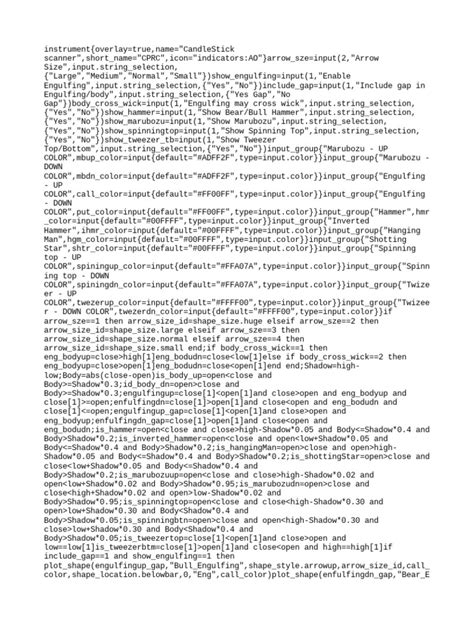 Script Candlestick Scanner Iqoption Comprimido Pdf Technical Analysis