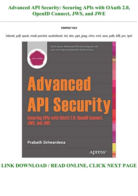 Read Advanced Api Security Securing Apis With Oauth 20 Openid