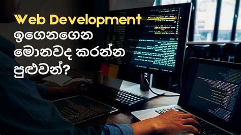 careers in web development sinhala explanation youtube