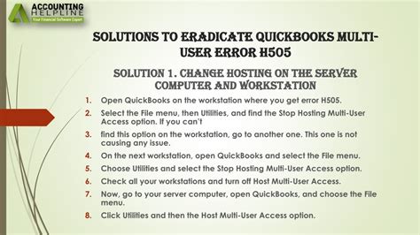 PPT A Quick Fix Guide For QuickBooks Error Code H PowerPoint Presentation ID