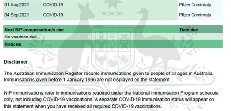05 Immunisation History Statement Sydney Cbd Repair Centre