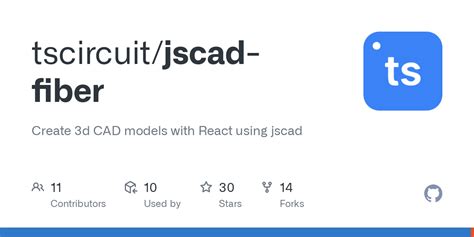 github tscircuit jscad fiber create 3d cad models with react using jscad