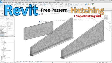 How To Download Free Hatch Patterns For Revit Build A Sloped Retaining Wall