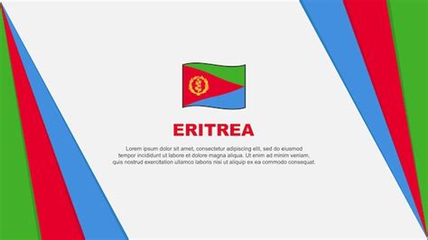 Premium Vector Eritrea Flag Abstract Background Design Template Eritrea Independence Day