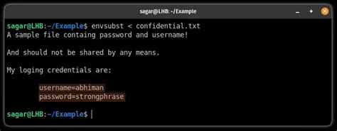 Replace Environment Variables Using The Envsubst Command