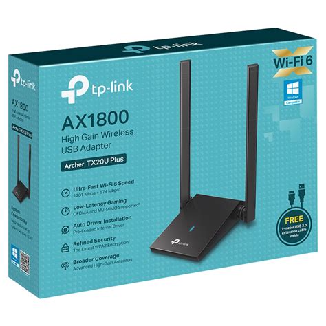 Buy Tp Link Archer Tx U Plus Wireless Ax Mu Mimo Usb Adapter Archer Tx U Plus Pc Case