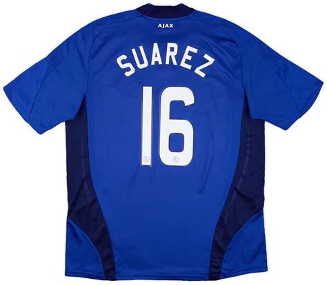 2008 09 Ajax Away Shirt Suarez 16 8 10 Xl