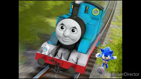 Thomas The Tank Engine And Sonic The Hedgehog Racing Each Other Sonics