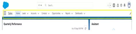 what does the navigation bar in salesforce allow users to do saasguru