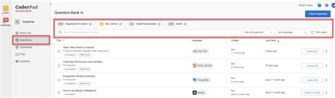 Question Bank Coderpad Interview Docs