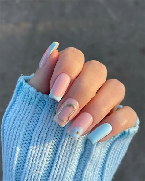 Uñas Azul Pastel Para Primavera 15 Diseños Muy Elegantes Y En Tendencia