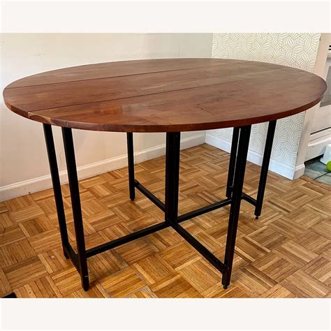 Crate And Barrel Origami Drop Leaf Dining Table Aptdeco