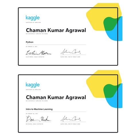 python machinelearning kagglecertified continuouslearning chaman kumar agrawal