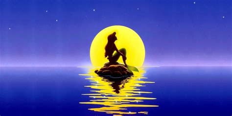 Ariel The Little Mermaid On Rock