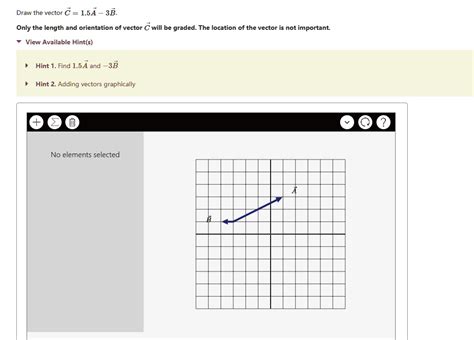 GET ANSWER Draw The Vector C B Only The Length And Orientation Of Vector C Will Be Graded