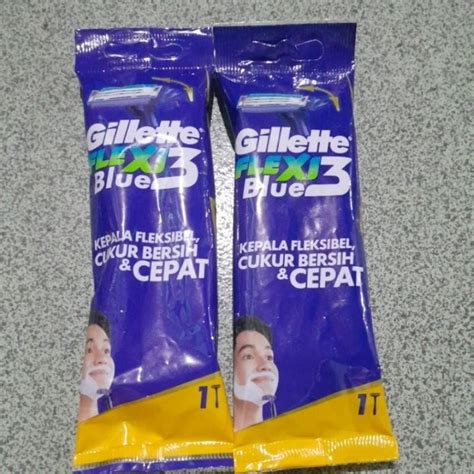 Gillette Flexi Blue 3 1 Pcs Shopee Malaysia
