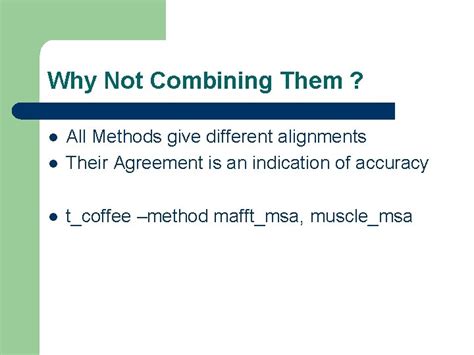 using the tcoffee multiple sequence alignment package i