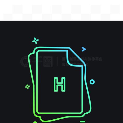 Doc免抠元素h文件类型图标设计矢量模板免费下载eps格式1500像素编号38533992 千图网