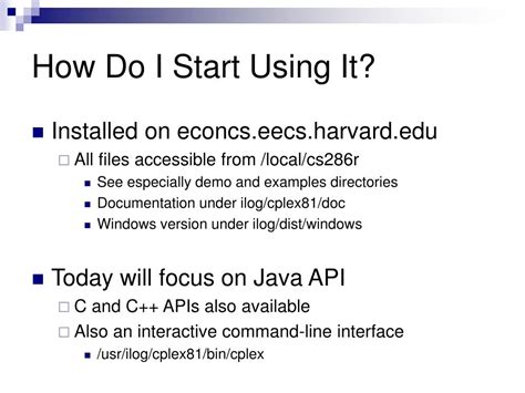 PPT A Short Tutorial On CPLEX PowerPoint Presentation Free Download ID 5092750
