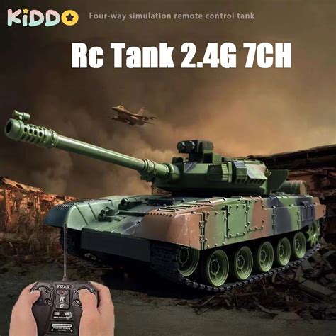 Rc 탱크 Rc 팬저 크롤러 호랑이 전쟁 탱크 군용 차량 130 전투 조명 사운드 배틀 게임 리모컨 전기 장난감 선물