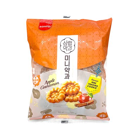 Samlip Korean Cookie Yakgwa Apple Cinnamon 200g Unicat Candy Ka