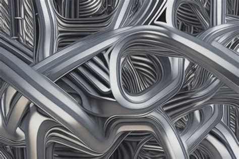 Premium Photo Metallic Lines Intertwined In A Complex Pattern