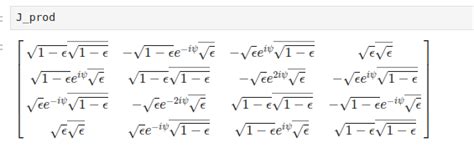 Complex Numbers SymPy Not Simplifying The Multiplication Of A Matrix With Its Conjugate