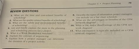 Solved Chapter 4 ﻿project Planning79review Questionswhat