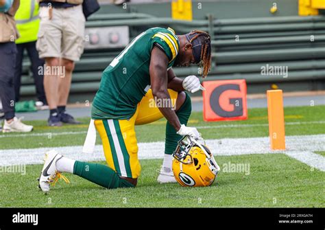 Green Bay Packers Wide Receiver Jayden Reed 11 Before The First Half