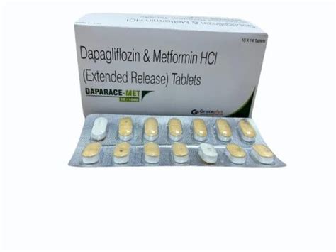 Dapagliflozin 10mg Metformin 1000mg Tablet Strength 10 Mg 1000 Mg