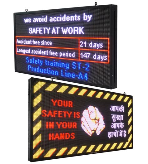 Buy 4 X 2 Ft Pollution Parameter Display Board P6 Outdoor Industry Air