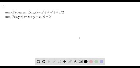 Solvedminimizing A Sum Of Squares Find Three Real Numbers Whose Sum Is