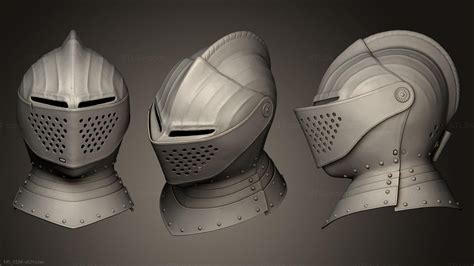 Mask Medieval Helmet Iv Ms0186 3d Stl Model For Cnc