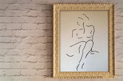 Digital Art Print Naked Woman Printable Arts Nude Woman Etsy