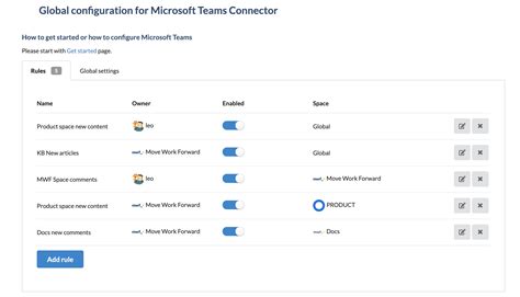 Move Work Forward Microsoft Teams Confluence Connector