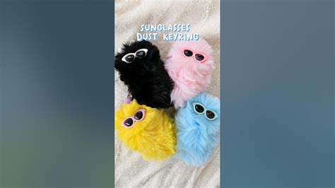 가방 인형 키링🕶 선글라스 먼지 털 뭉치 키링 Youtube