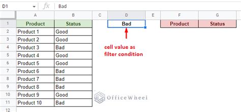 How To Filter Based On A Cell Value In Google Sheets Easy Ways