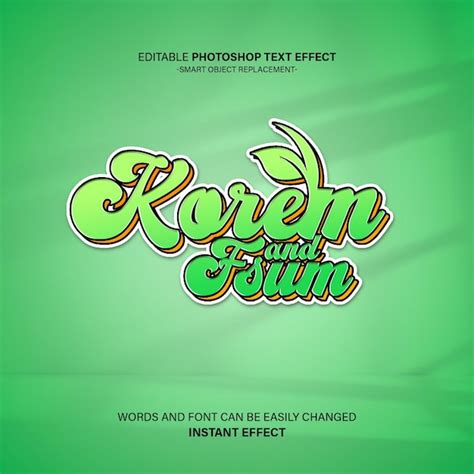 Premium Psd Free Psd 3d Editable Text Effect