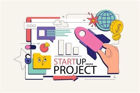 Brainstorming Concept In Flat Neo Brutalism Vector Image