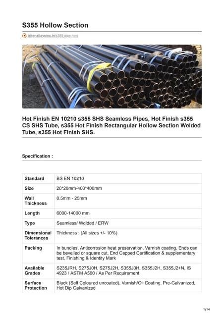 Hss Dimensions Steeltubeinstitute Pdf