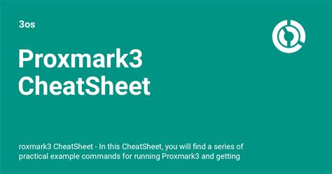 Proxmark3 Cheatsheet 3os