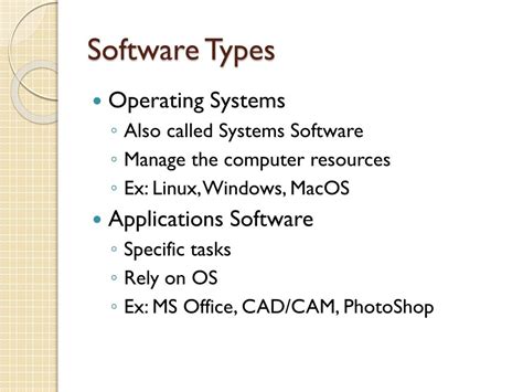 PPT Software Types PowerPoint Presentation Free Download ID 3510833