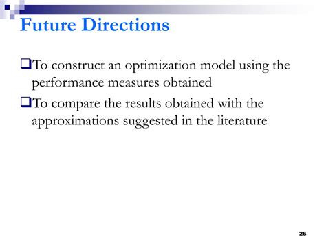 ppt queueing model for an assemble to order manufacturing system a