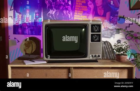 90s Tv Set With Remote Stock Videos And Footage Hd And 4k Video Clips