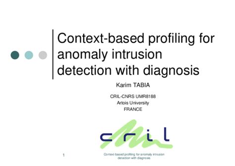 Pdf Context Based Profiling For Anomaly Intrusion Detection With Diagnosis