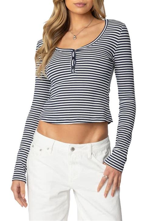 Womens Long Sleeve Striped Tops Nordstrom